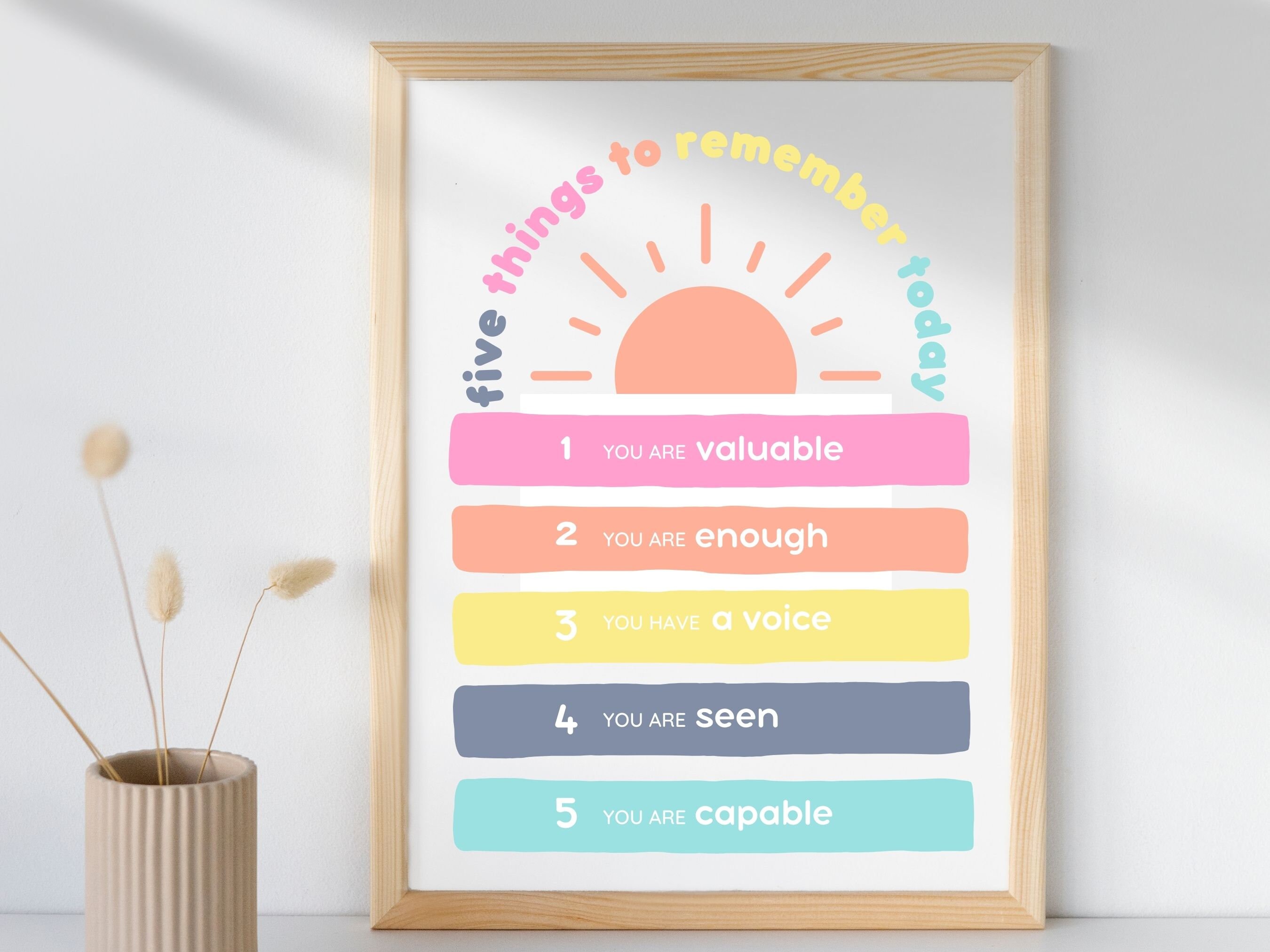 6 Calming Corner Posters, Calm Down Skills, Classroom Boho Calm Down ...