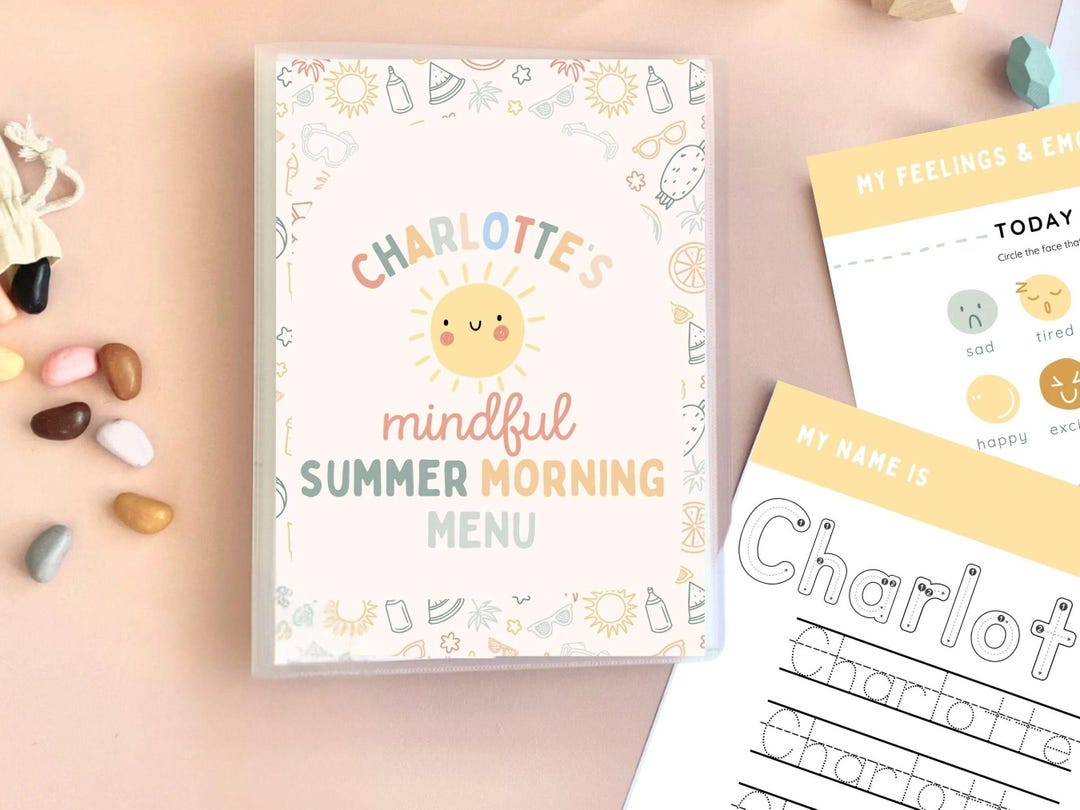 Morning Routine Binder Activity Book Learning System for Preschool ...