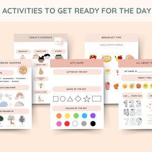 Preschool Morning Menu Printable, Homeschool Preschool, Preschool ...