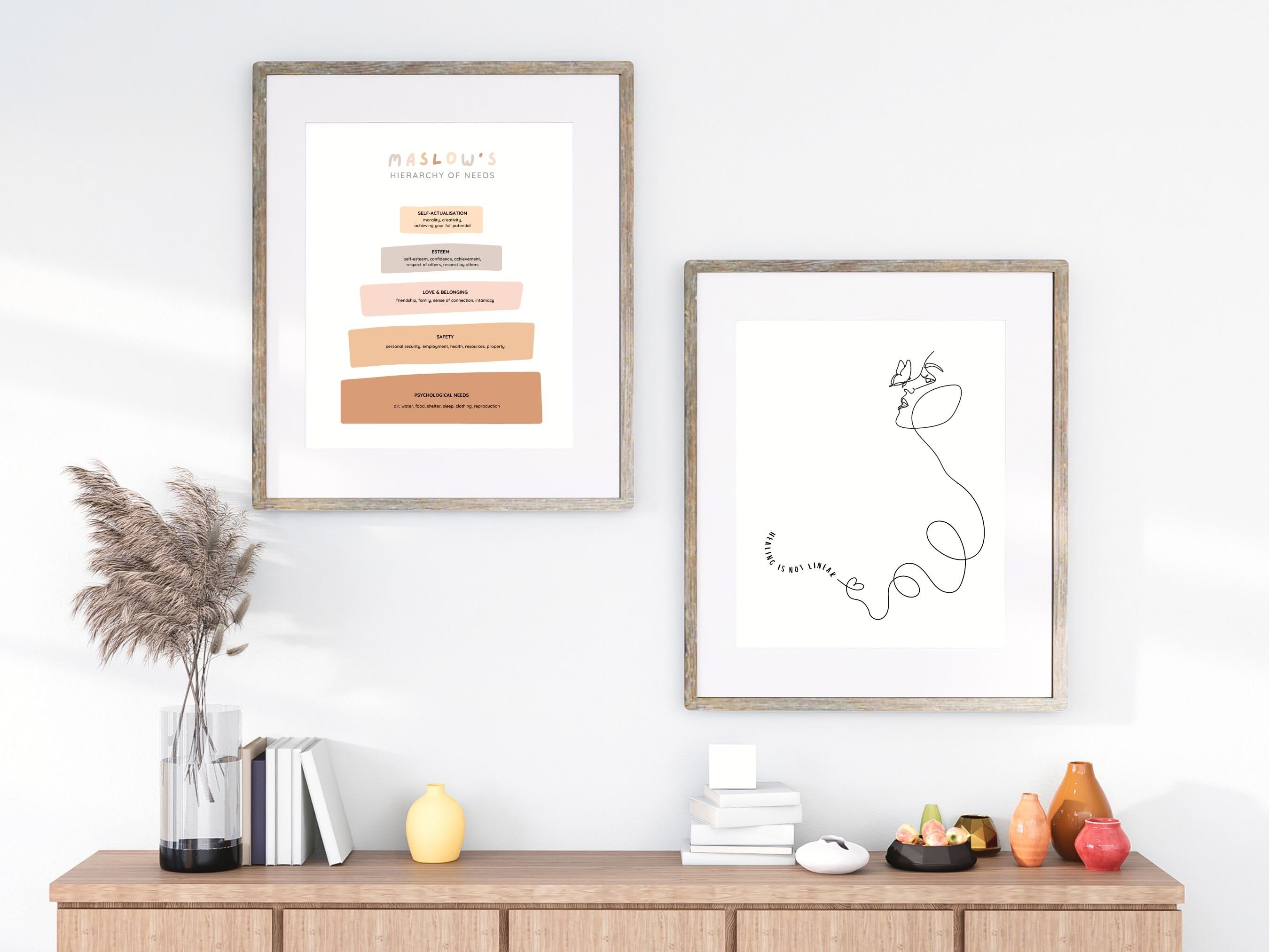 Maslow's Hierarchy of Needs Print School Counselling Poster Office ...