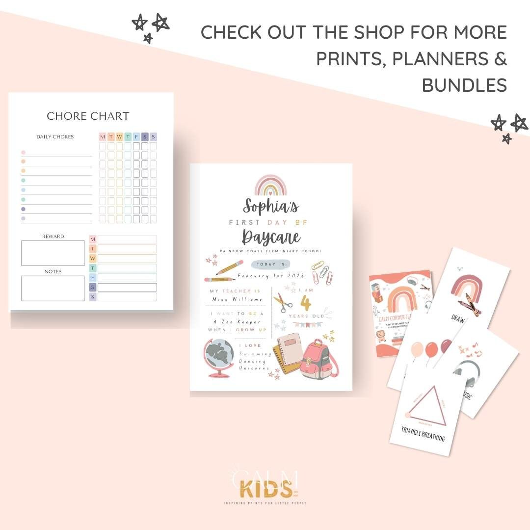 Calming Corner Posters, Calm Corner Worksheet, Calm Down Corner Print ...