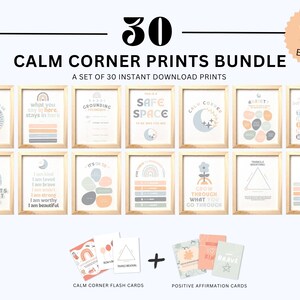 Calm Down Corner Kit for Kids, Printable Emotional Regulation for ...