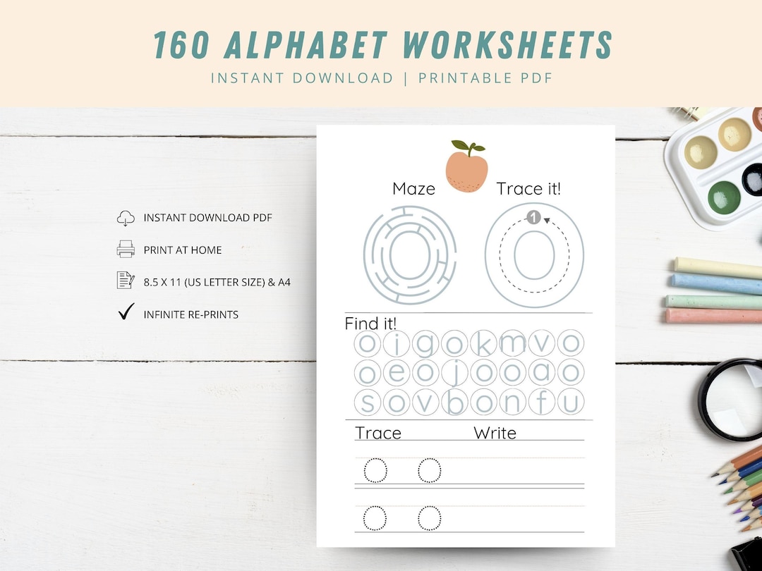 Letter of the Week Worksheets Printable, Alphabet Busy Book, Learning ...