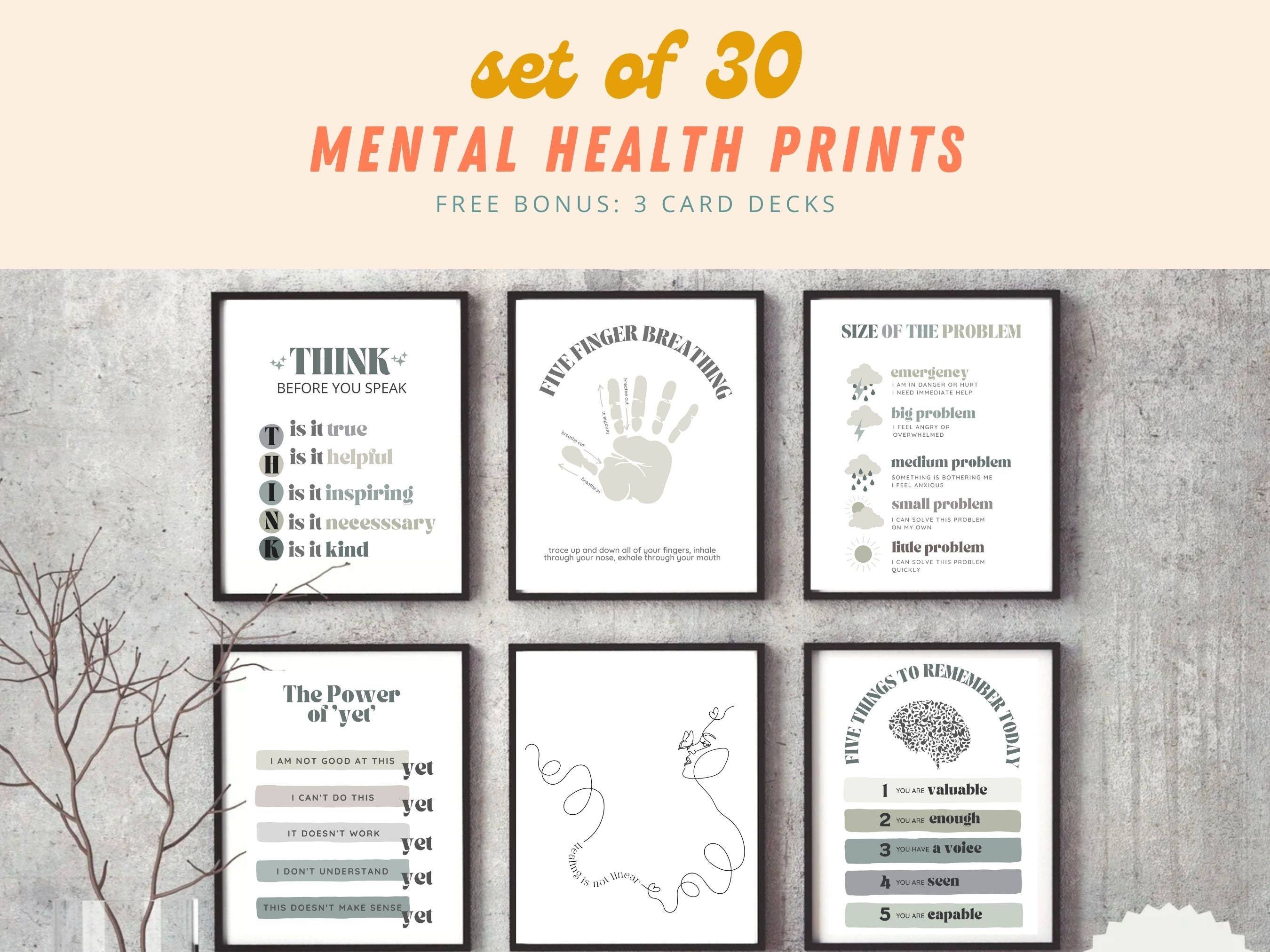 30 Therapist Office Decor Signs Counseling Posters Therapy Wall Art ...