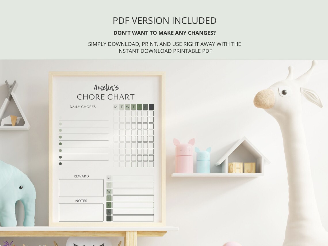 Editable Reward Chart for Kids, Reward Chart Bundle, Kids Behaviour ...