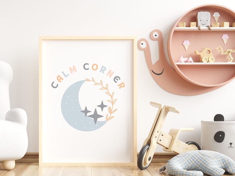 Calm Down Corner Kit for Kids, Printable Emotional Regulation for ...