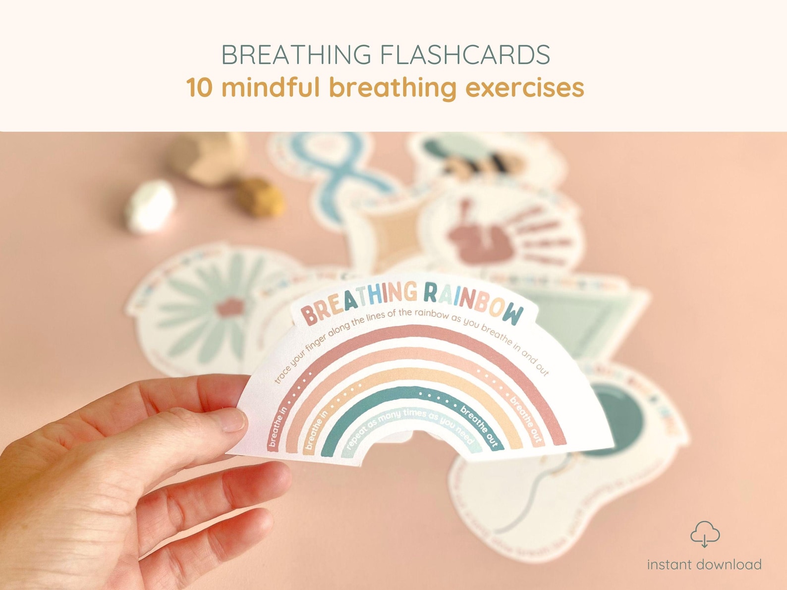 Mindfulness Breathing Tracing Cards, Emotion Toolbox, Feelings Coping ...