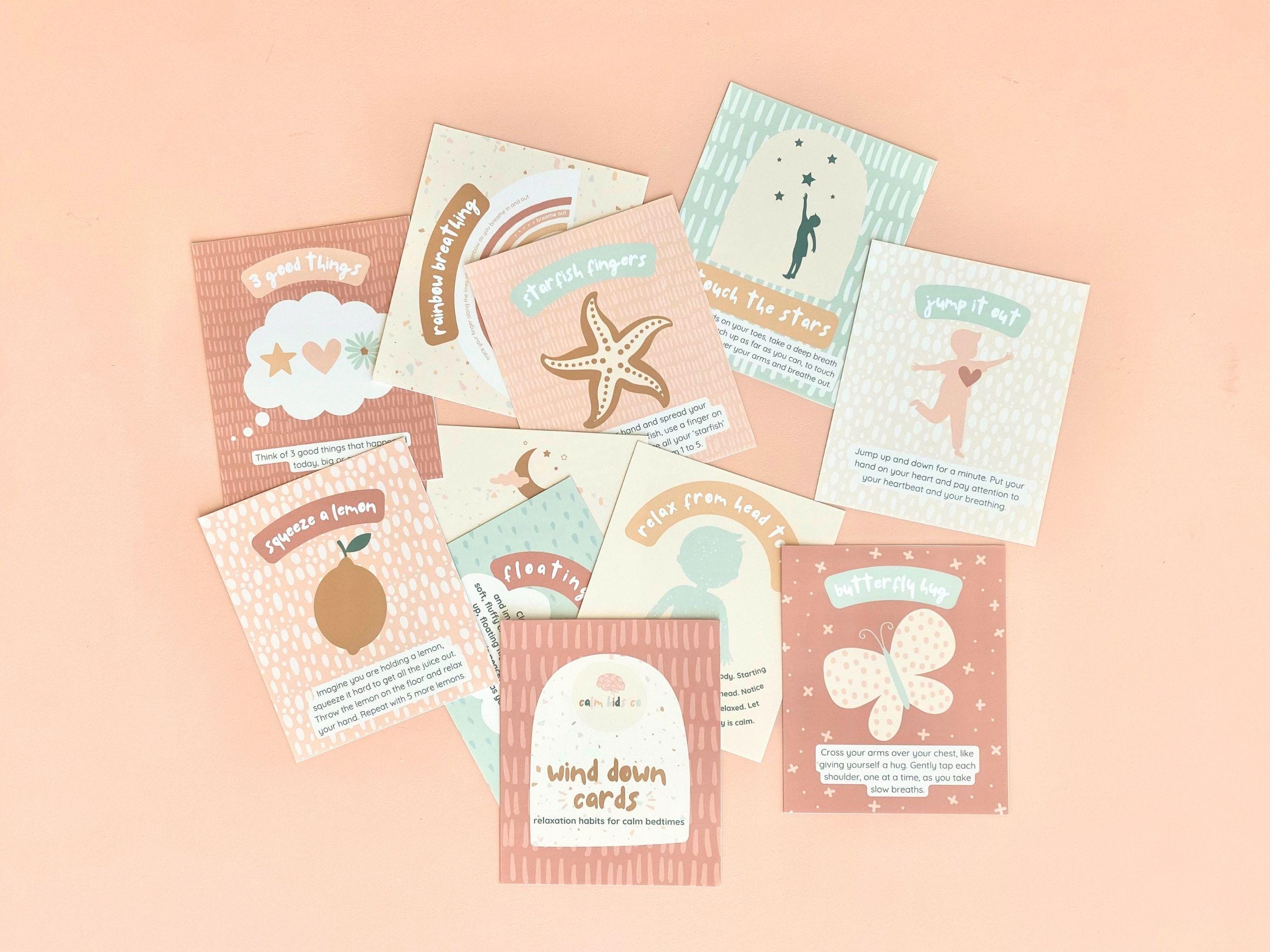 Bedtime Relaxation Cards, Mindfulness Cards for Kids Printable ...