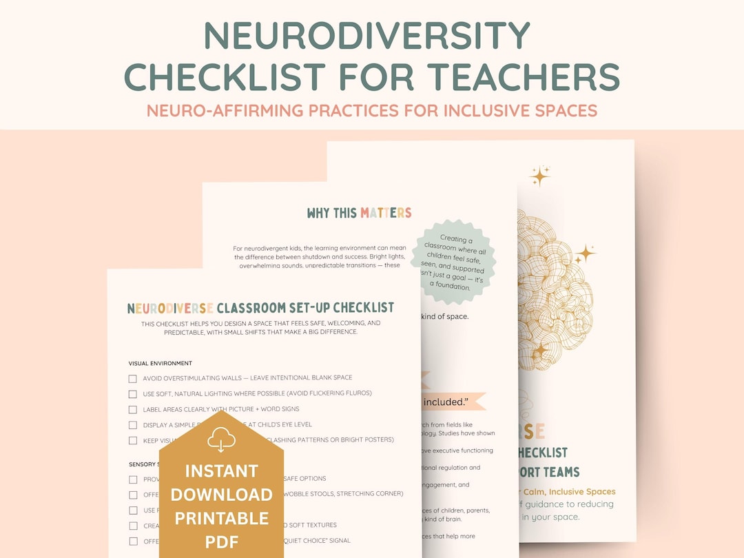 Neurodivergent Checklist, Classroom Essentials, Classroom Management ...