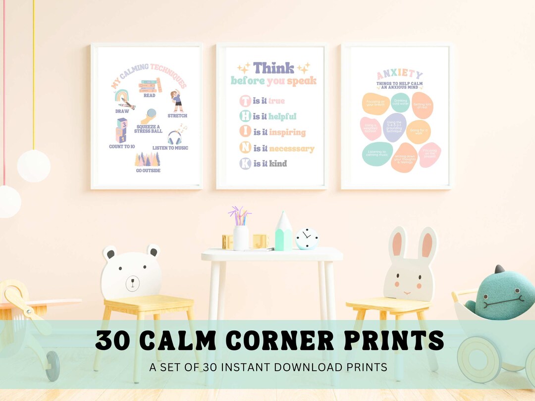 Calming Corner Posters, Calm Corner Worksheet, Calm Down Corner ...