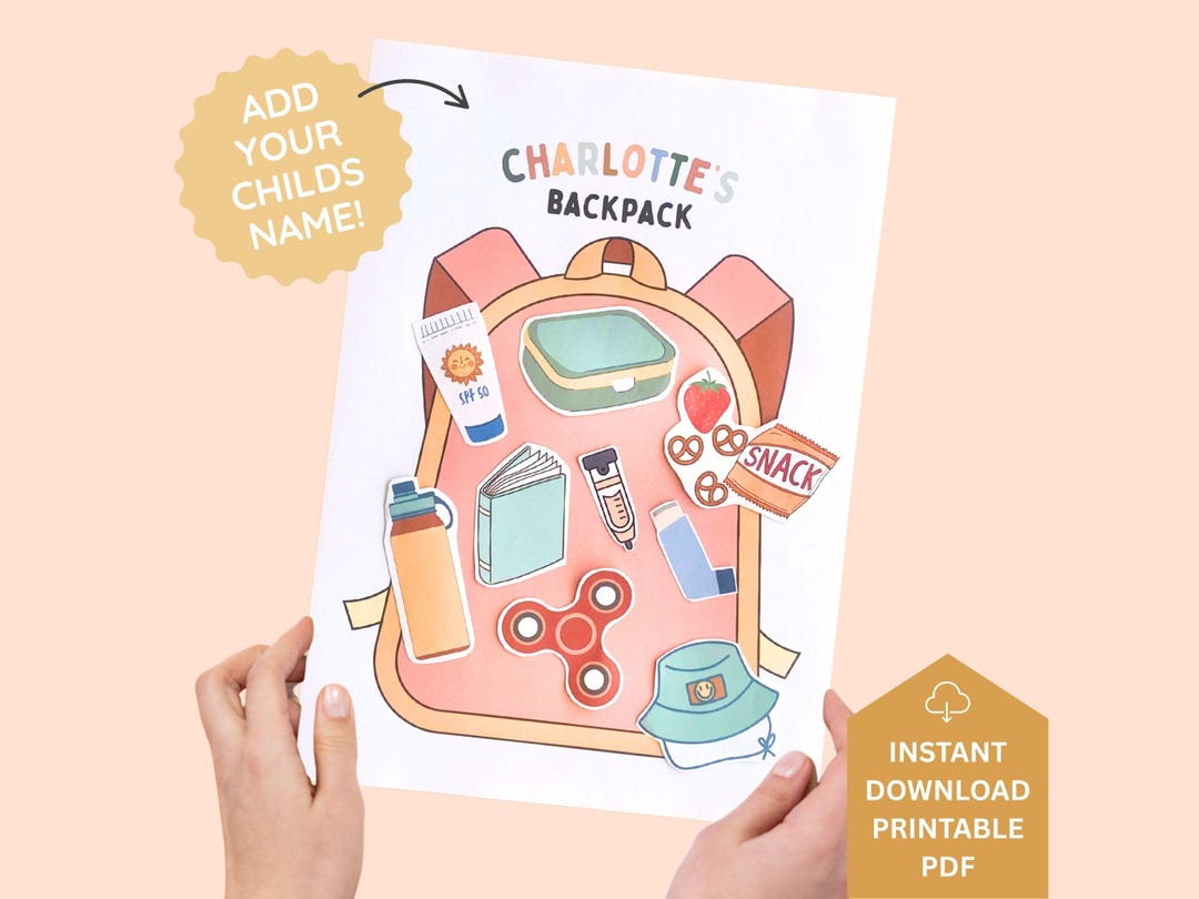 Custom School Bag Checklist, Routine Cards, Custom Chore Chart, Daily ...