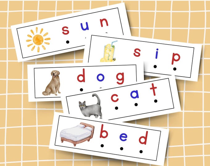 Phonics Worksheets CVC Sound It Out-(kindergarten/first Grade ...