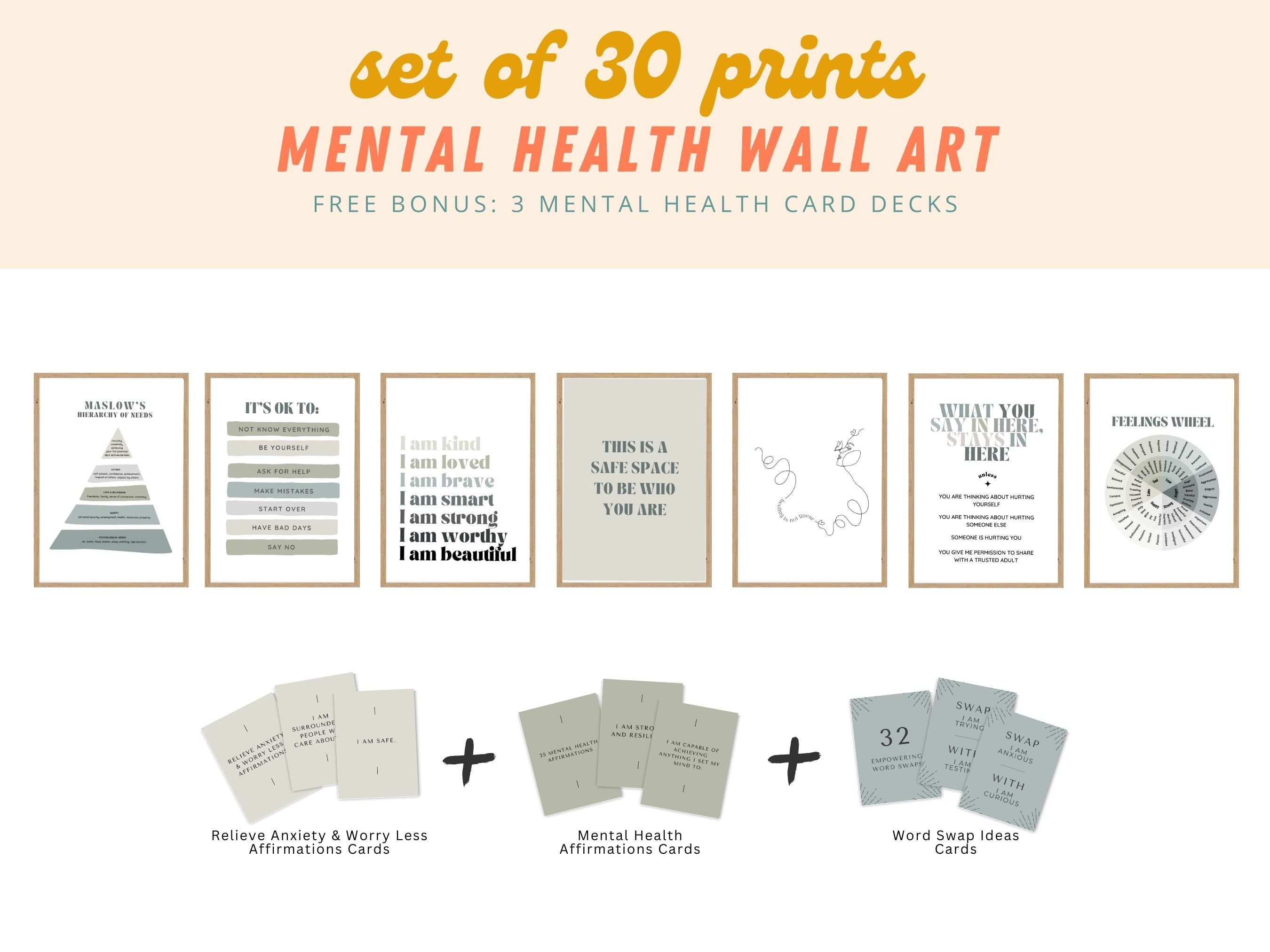 30 Therapist Office Decor Signs Counseling Posters Therapy Wall Art ...