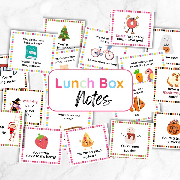 Lunch Box Cards - Etsy