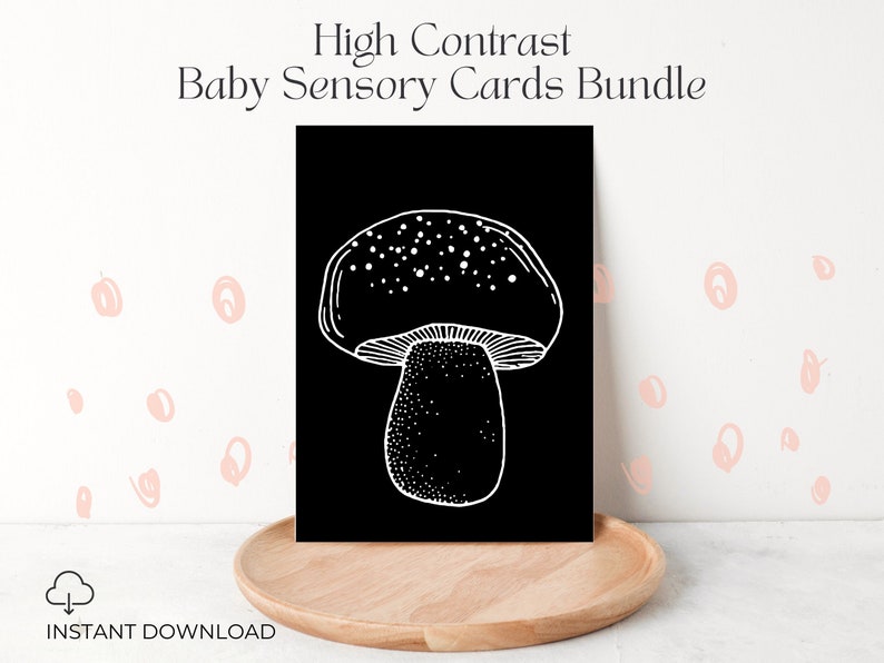 68 High Contrast Baby Cards Bundle Printable Montessori Black - Etsy