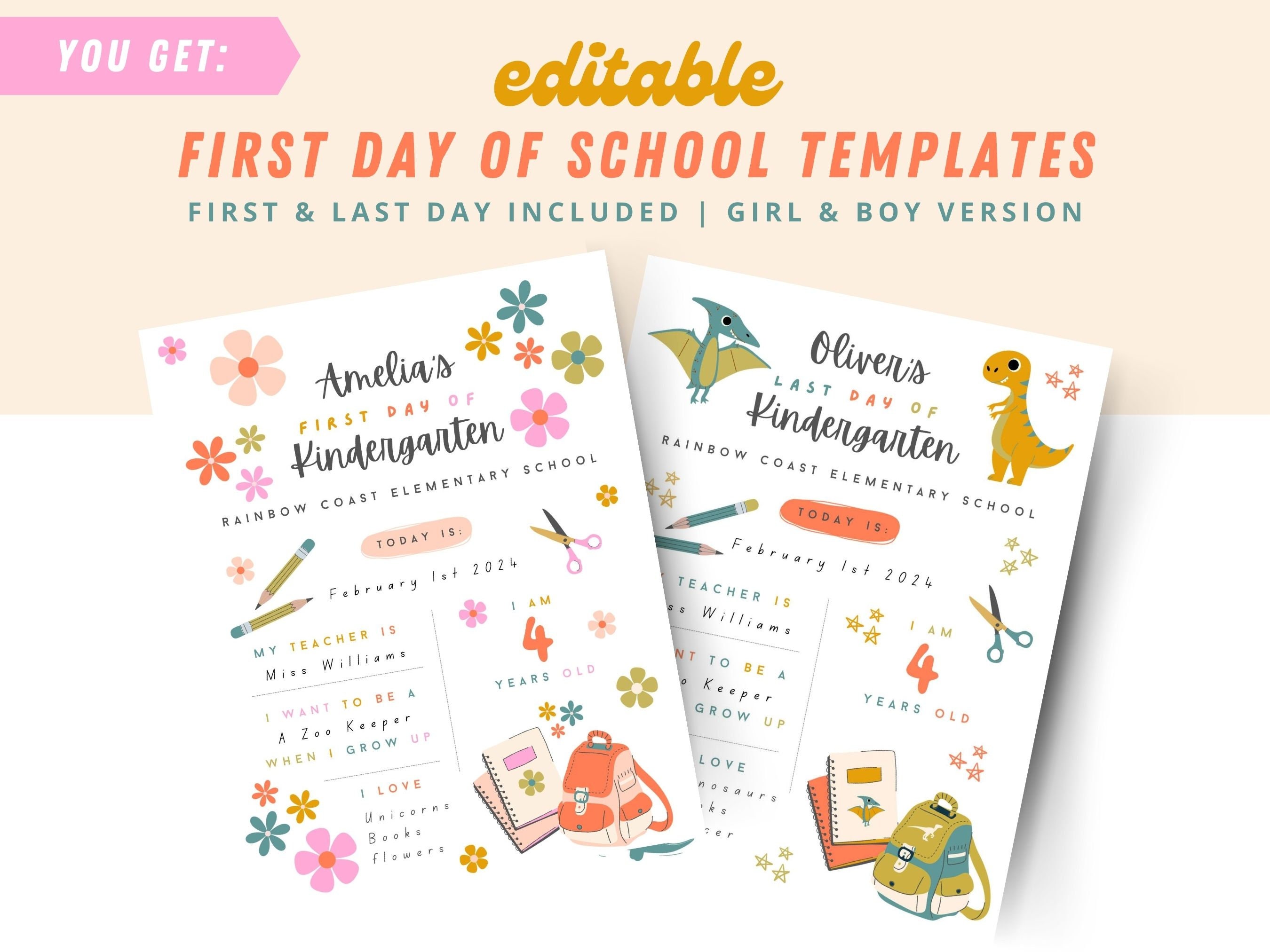 Kids Daily Routine, Before After School Editable Chore Chart, School ...