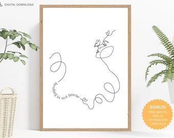 Healing is Not Linear Psychologist Office Decor School Counselor Wall ...