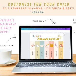 Morning & Evening Routine Flip Chart, Toddler Routine Flip Chart, Kids ...