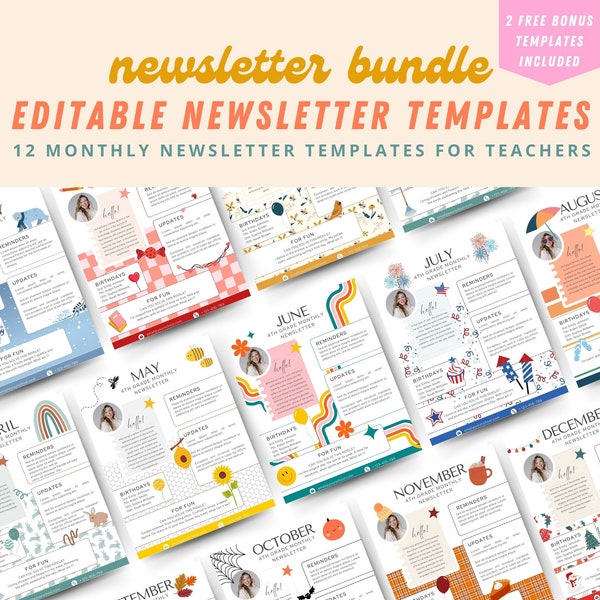 Newsletter Template - Etsy