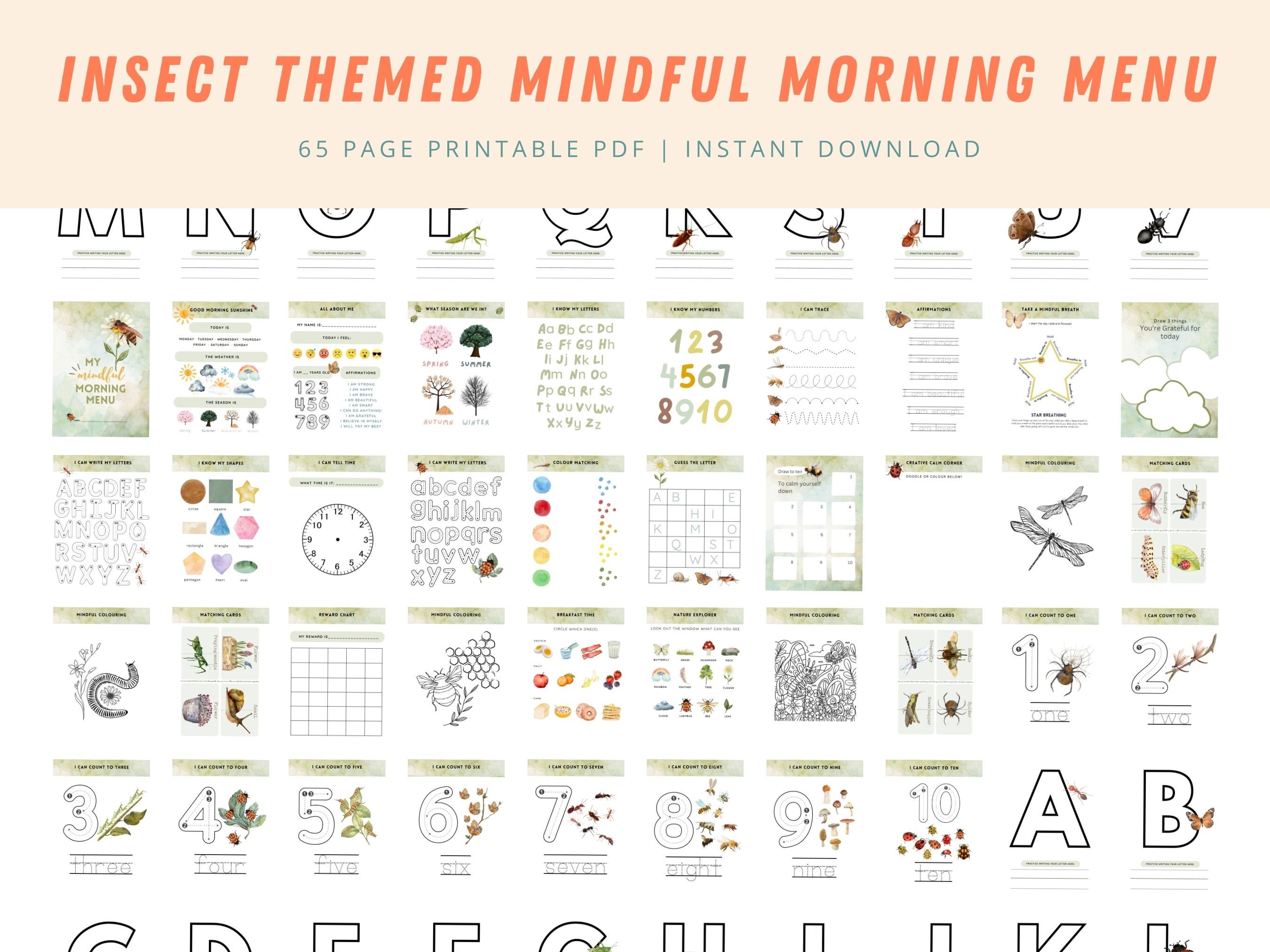 Preschool Morning Menu Printable, Homeschool Preschool, Preschool ...