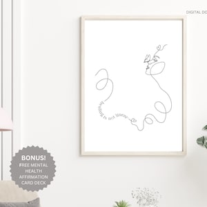 Healing is Not Linear Psychologist Office Decor School Counselor Wall ...