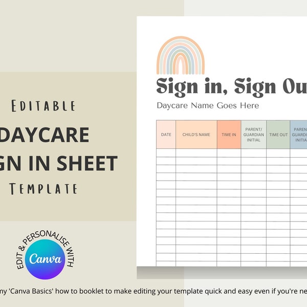 Pick up Log Sheet Template - Etsy