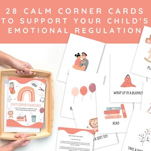 Boho Calming Corner Flashcards, Calming Strategies Flash Cards, Calming ...