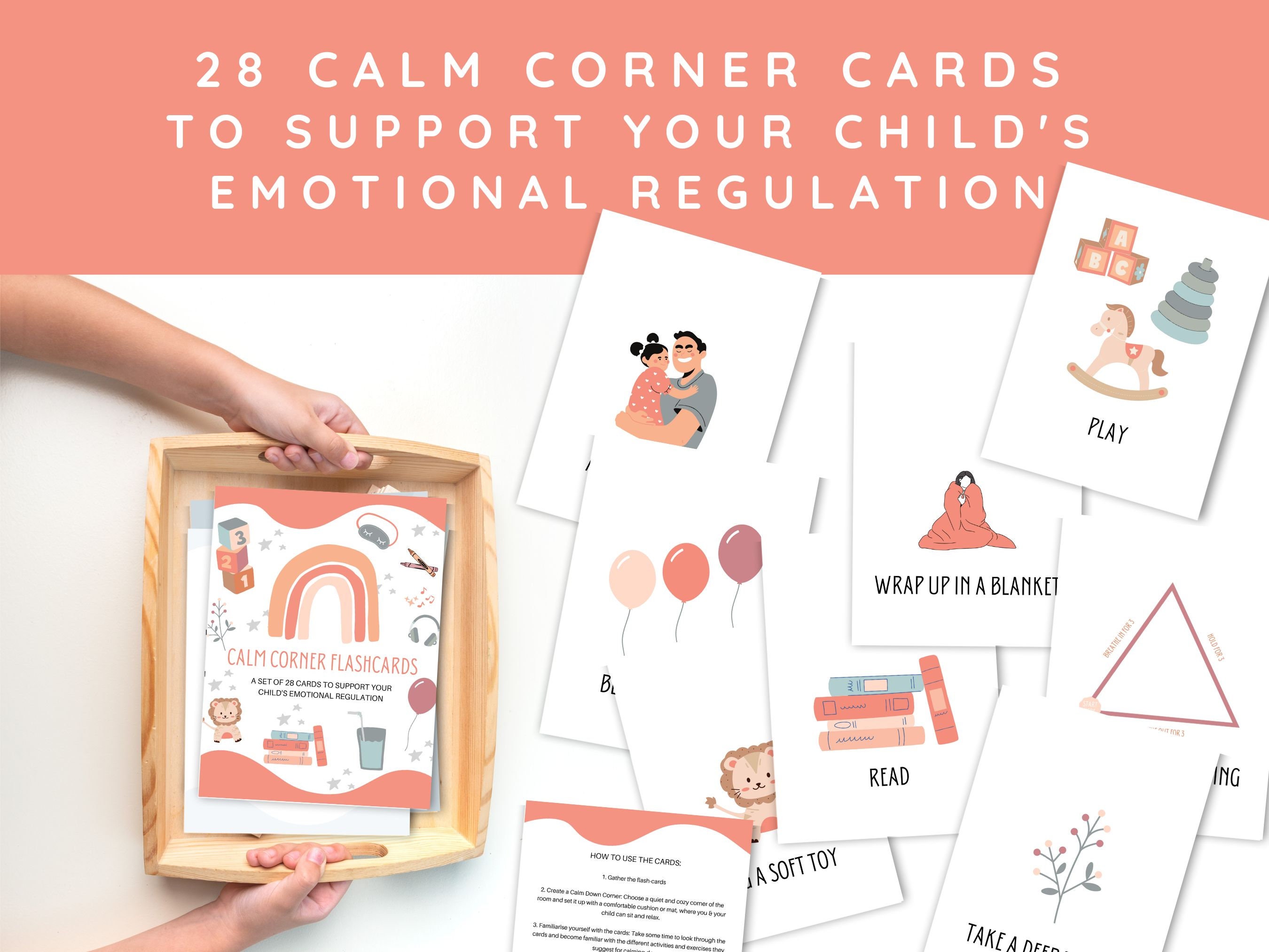 Boho Calming Corner Flashcards, Calming Strategies Flash Cards, Calming ...