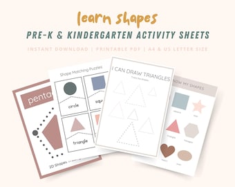 Preschool Shape Tracing, Basic Shape Tracing, Shape Tracing Worksheets ...