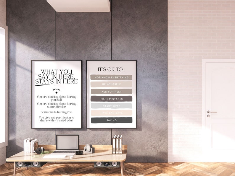 18 Therapist Office Decor Signs Counseling Posters Therapy Wall Art ...