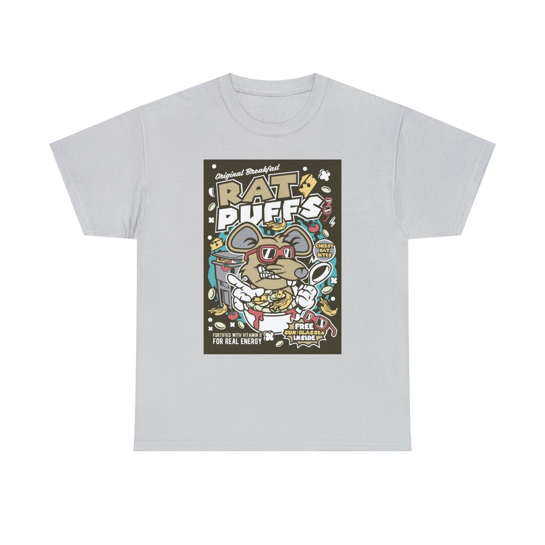 Rat Puffs - Cereal Graffiti - Unisex Heavy Cotton Tee - Adult Tee ...