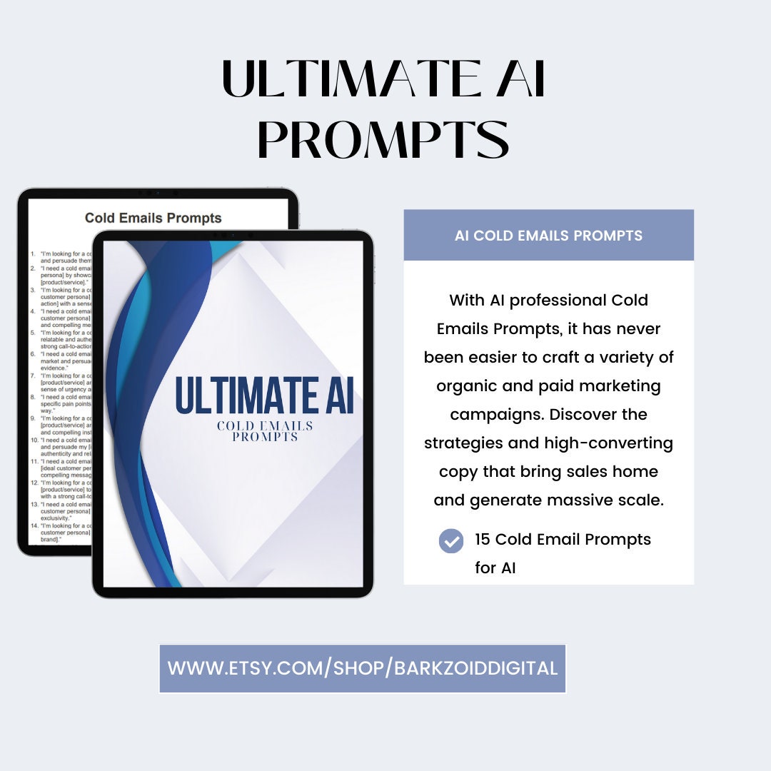 Ultimate AI Cold Emails Prompts - Etsy