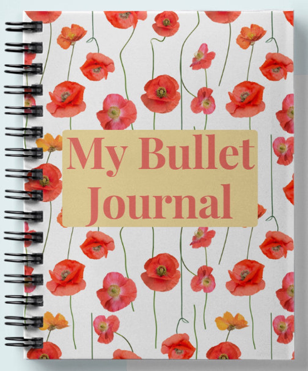 A Simple Bullet Journal Red on White - Etsy