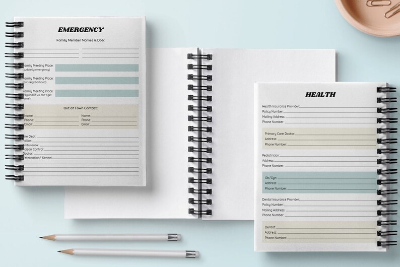 Goal Setting Planner + FREE Emergency Contact List (8.5x11) - Etsy