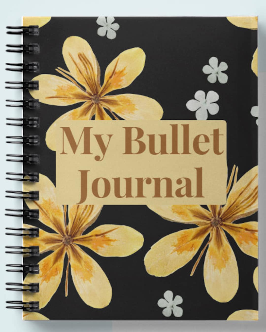 A Simple Bullet Journal Yellow on Black - Etsy