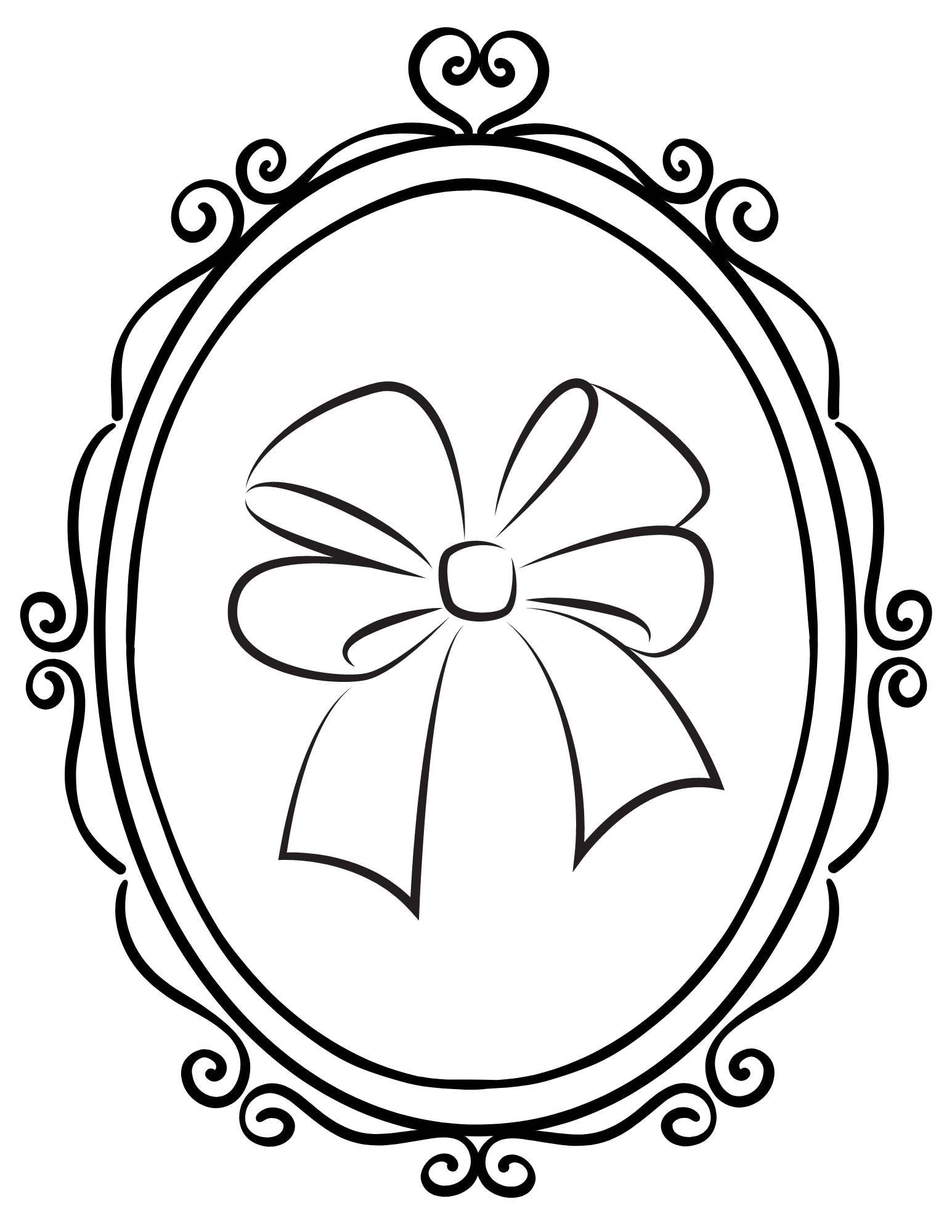 5 Bow Coloring Pages Digital Download Coloring Sheets Easy Coloring ...