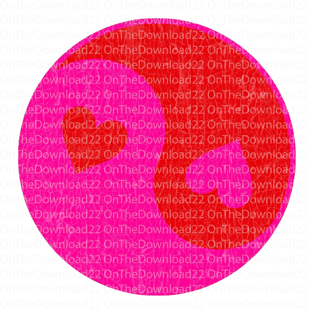 Yin Yang Hearts Digital File Valentine's Heart PNG - Etsy