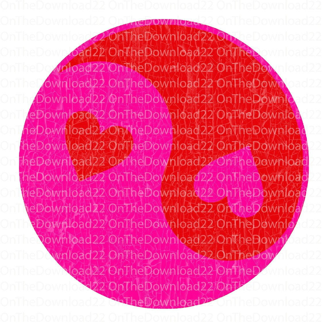 Yin Yang Hearts Digital File Valentine's Heart PNG - Etsy