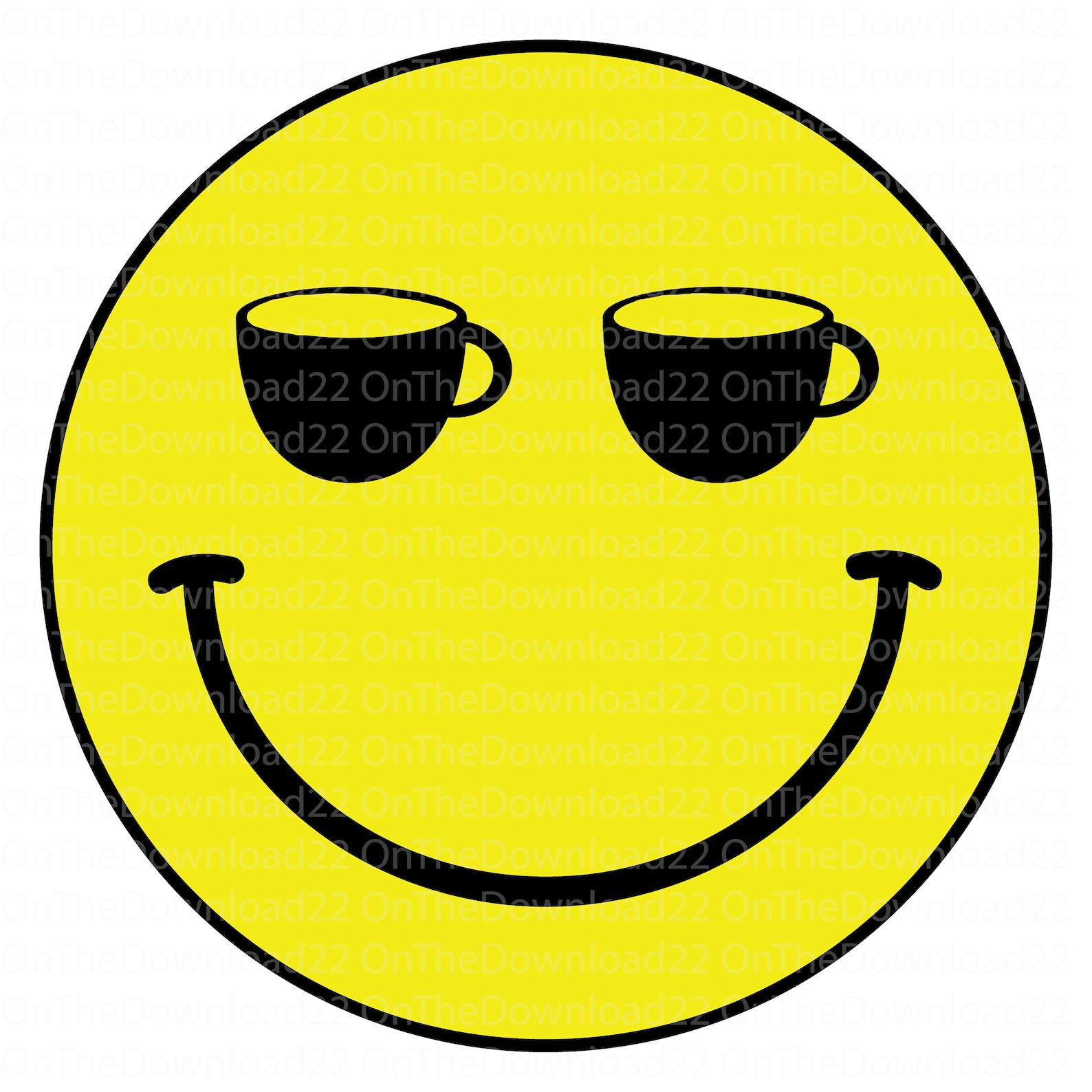 Smiley Face Coffee Digital File smiley Face Coffee PNG - Etsy