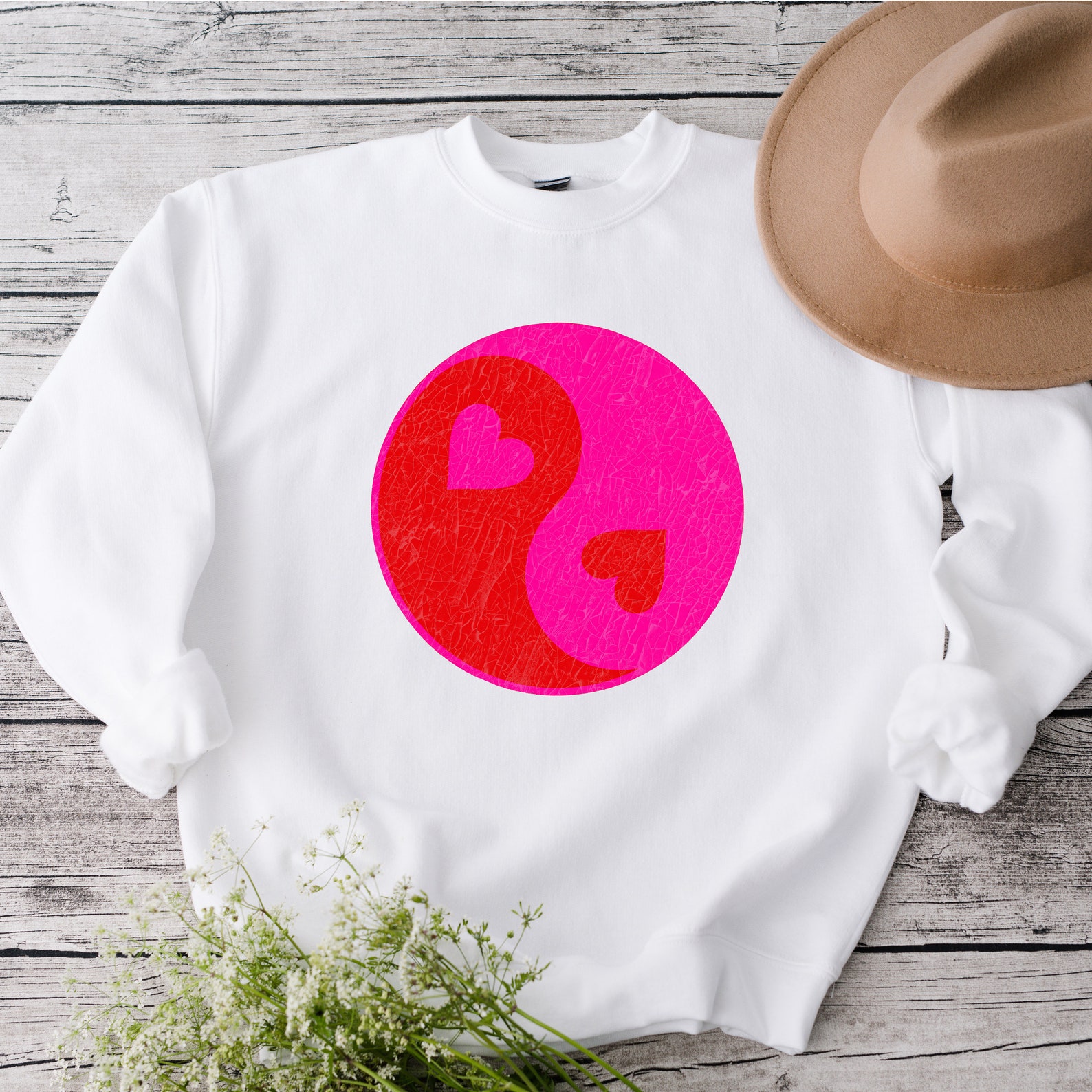 Yin Yang Hearts Digital File Valentine's Heart PNG - Etsy