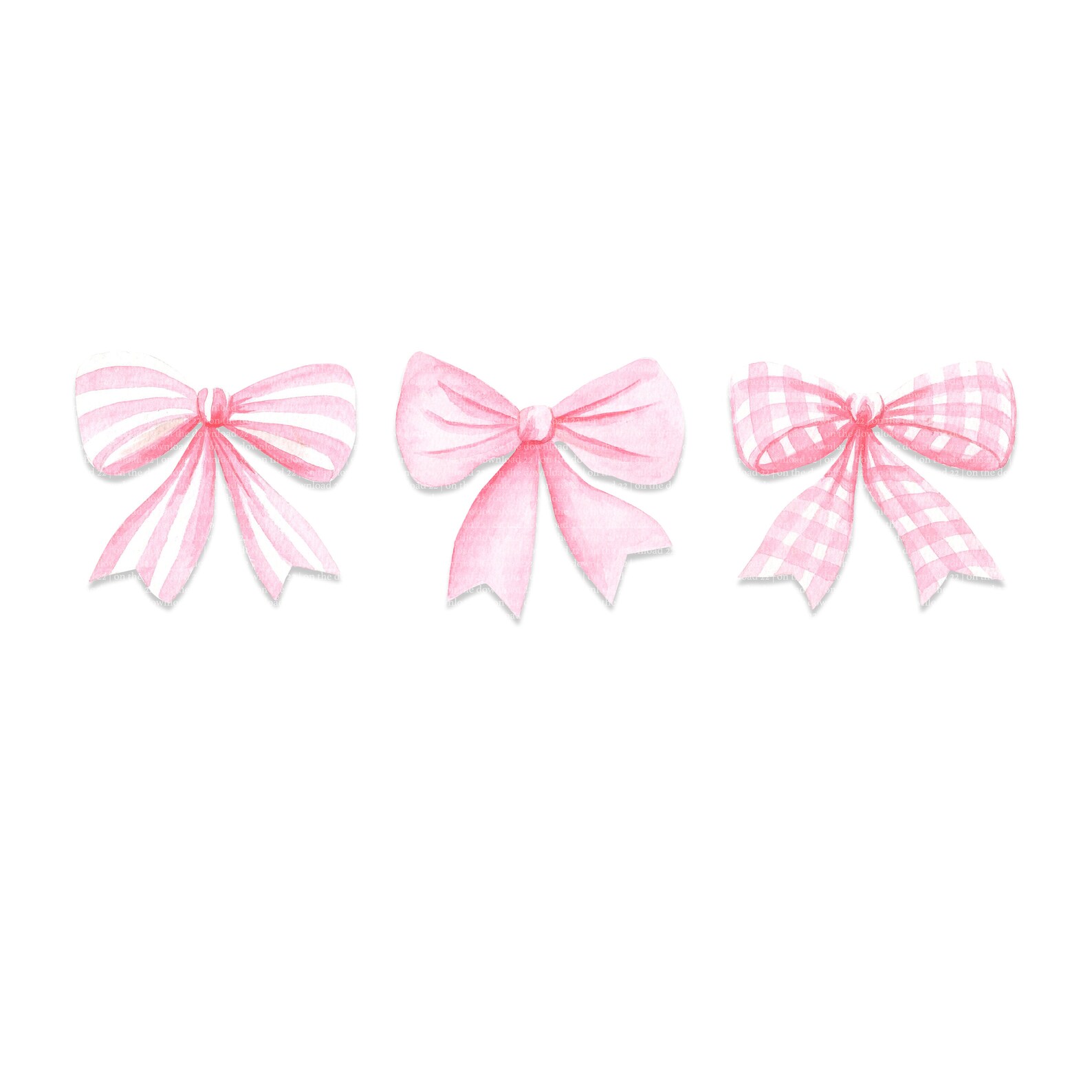 Pink Bows Digital File Flirty PNG Coquette Download DTF DTG Sublimation ...