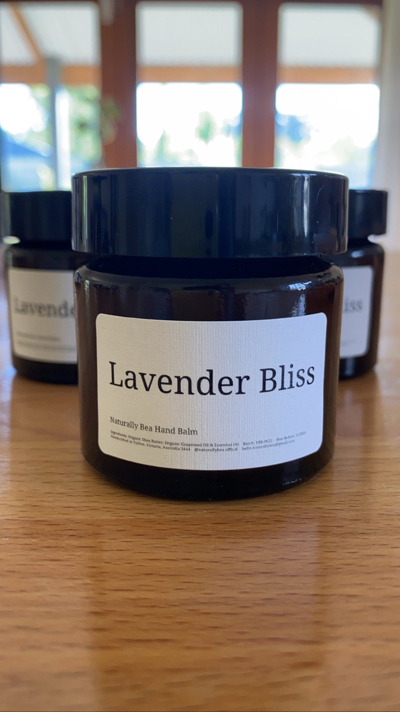 Organic Shea Butter Lavender Hand Balm - Etsy