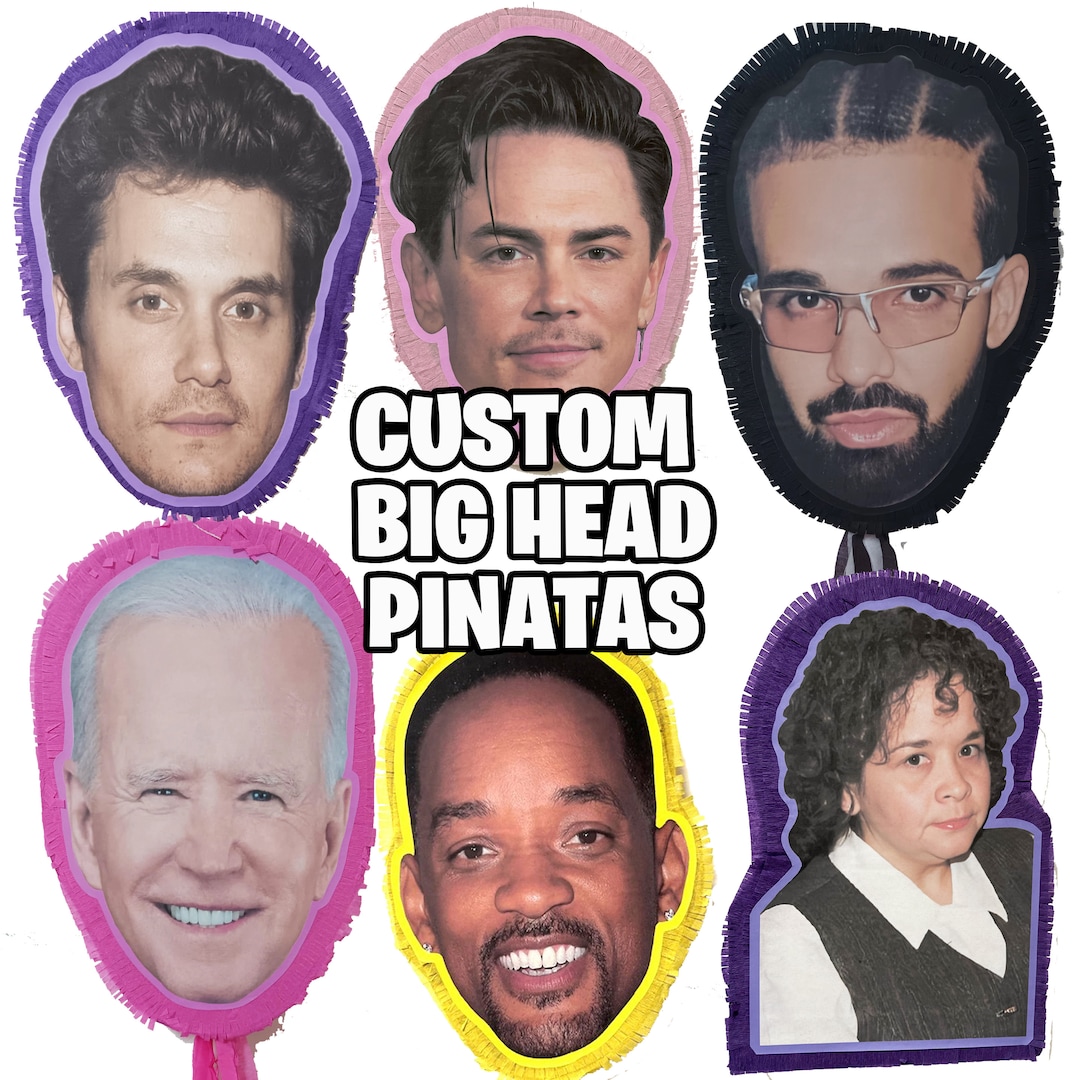 Custom Personalized Portrait Pinata - Etsy