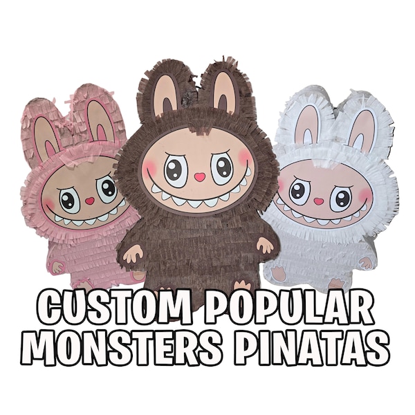 Pink and Yellow Labubu - Etsy