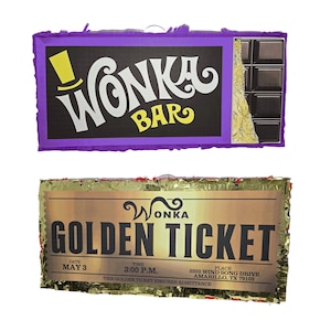 Willy Wonka Bar/golden Ticket Pinata - Etsy