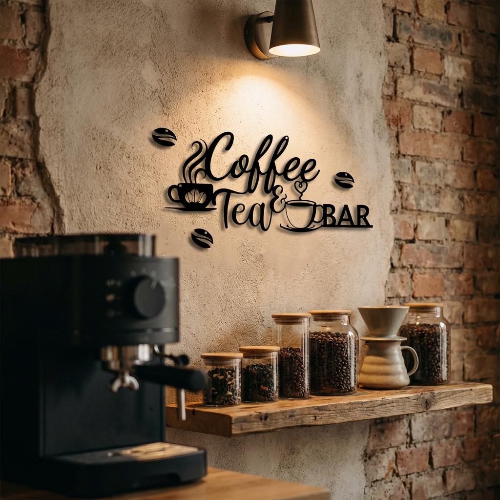Metal Coffee Bar Sign - Rustic Kitchen Decor, Farmhouse Wall Art - Etsy