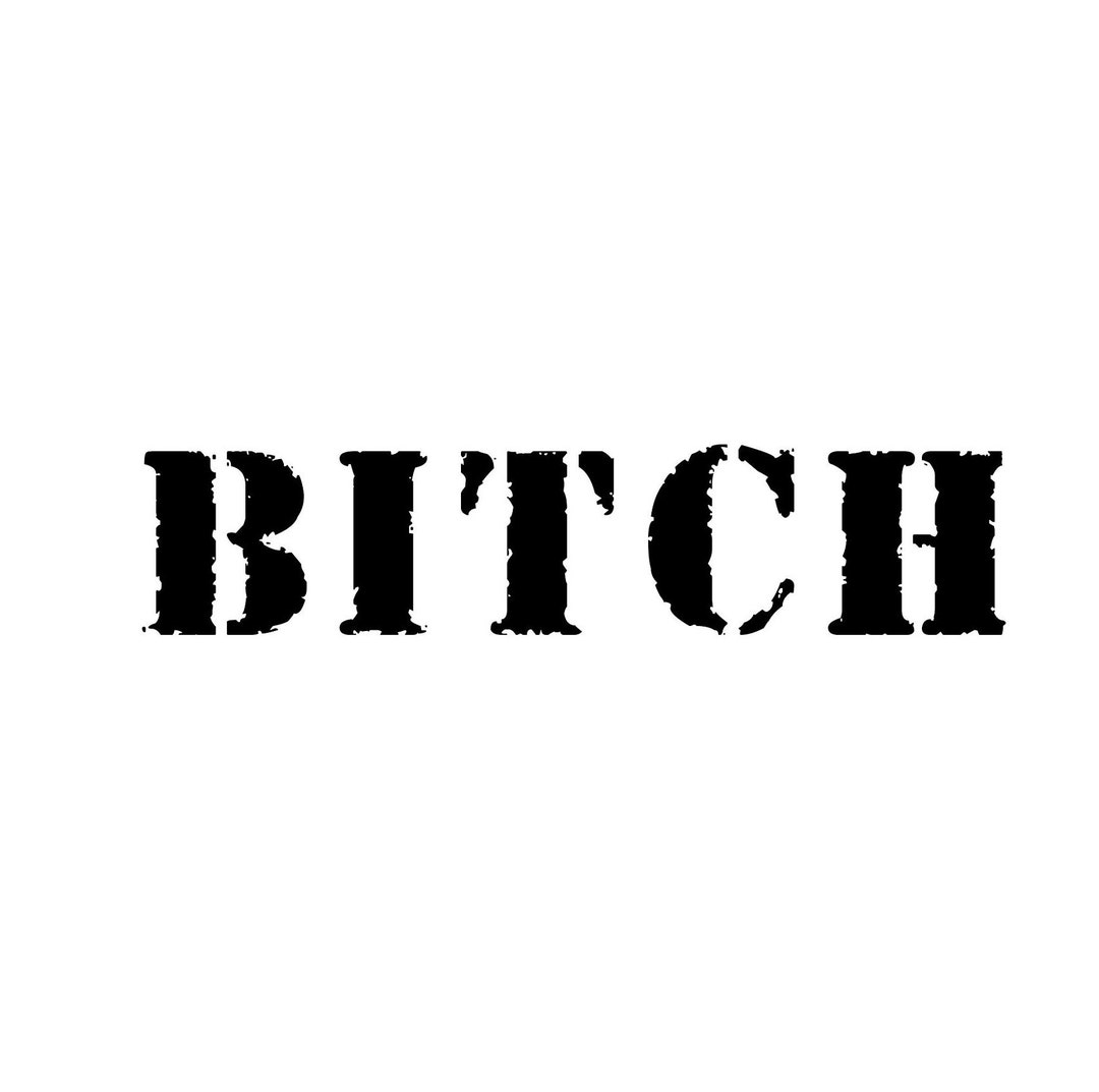 Bitch - Temporary Tattoo - Etsy