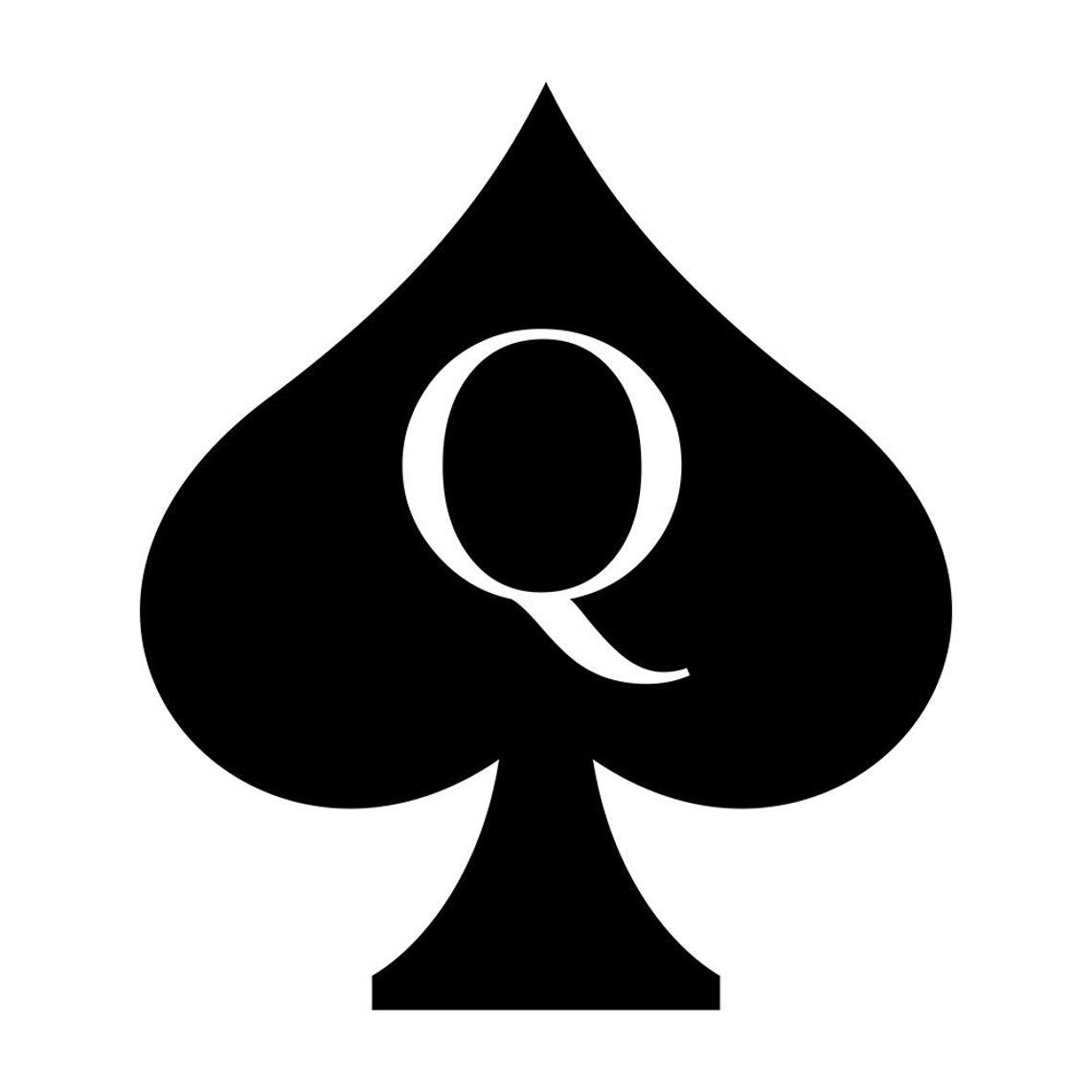 Queen of Spades Temporary Tattoo Small 1.5 High - Etsy