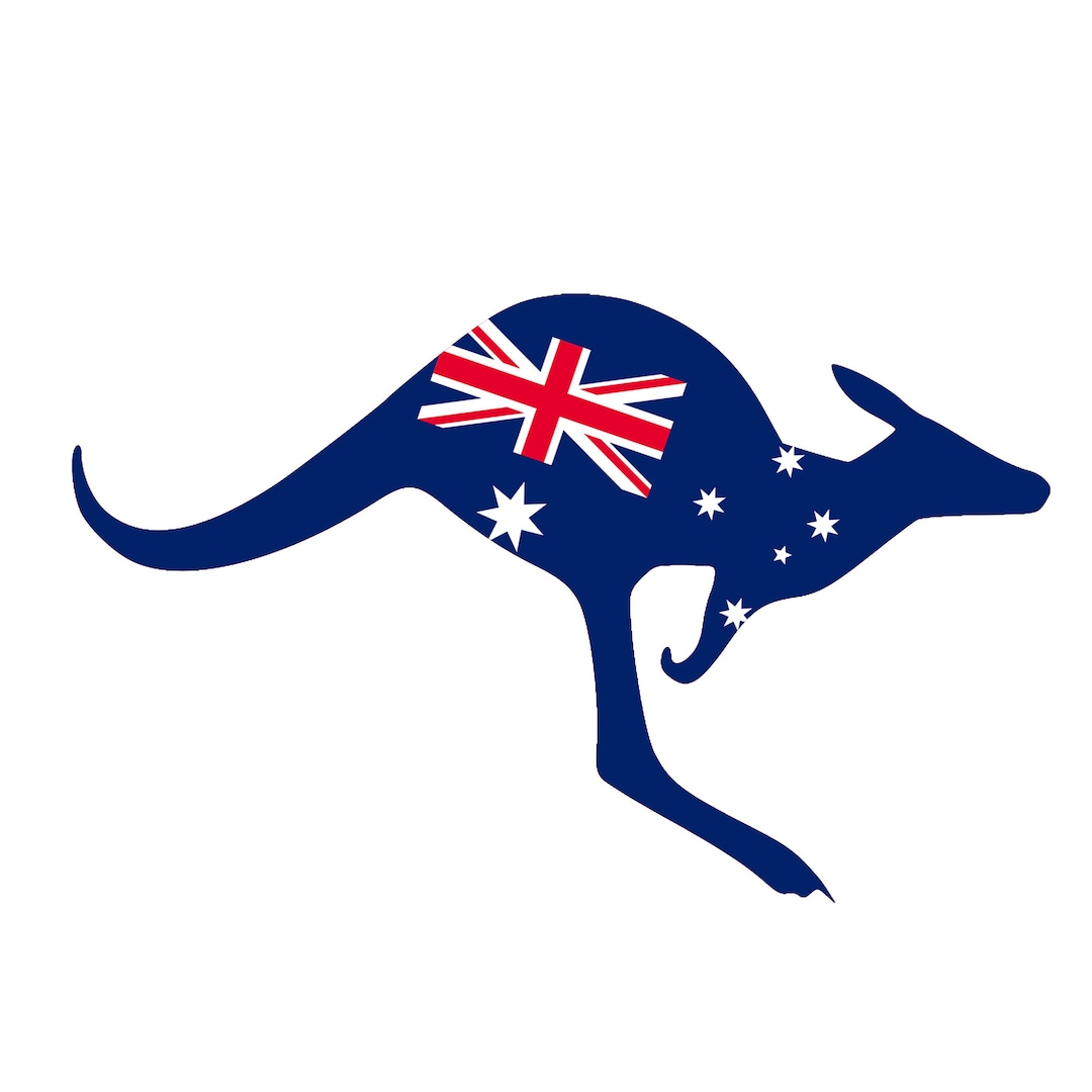 Australian Flag Kangaroo Temporary Tattoo - Etsy