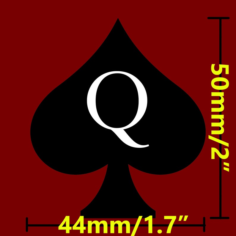 Queen of Spades Temporary Tattoo 2 High - Etsy